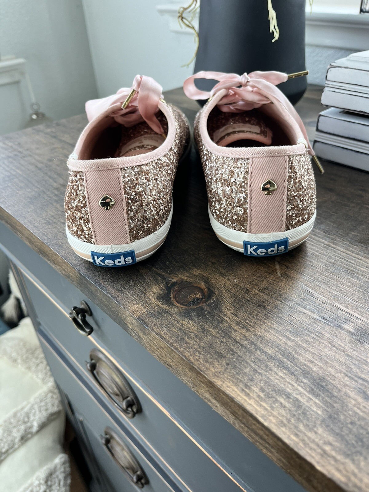 Keds x Kate Spade Champion Glitter Sneaker Rose Gold … - Gem