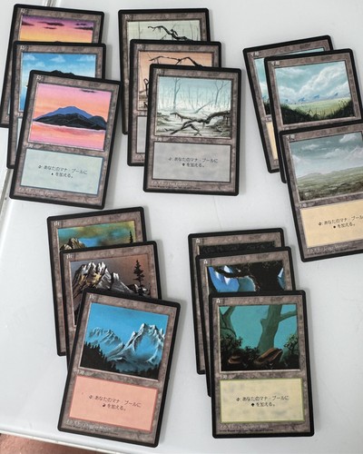 Fourth Edition Black Border Japanese Beta Basic Land Set Fbb Mint Nm ...