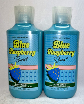 2 Blue Raspberry Burst Bath & Body Works Body Wash 10 fl oz | eBay