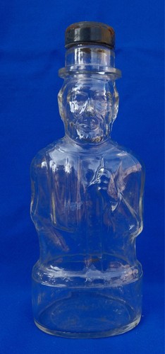President Abraham Lincoln Glass Bank Bottle - Vintage 1950s Honest Abe ...