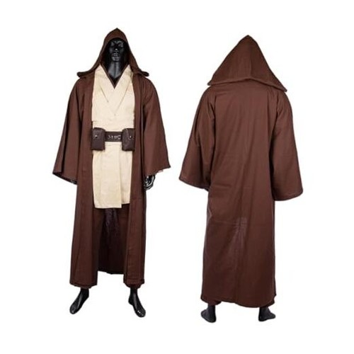 Polyester Halloween Cosplay Costume Men Knight Robe for Medium Brown ...