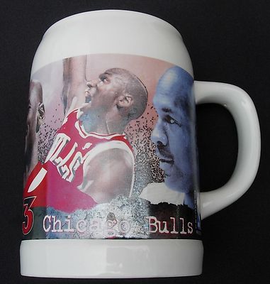 Michael JORDAN 23 Commerative Tankard 1997 Chicago Bulls NBA Upper Deck ...
