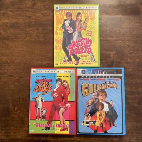 Austin Powers Collection 1 2 3 DVD Set Goldmember The Spy Who Shagged ...
