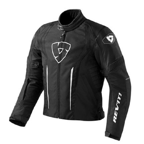 Motorcycle Jacket Rev'It Revit Shield Black Jacket Waterproof Removable ...