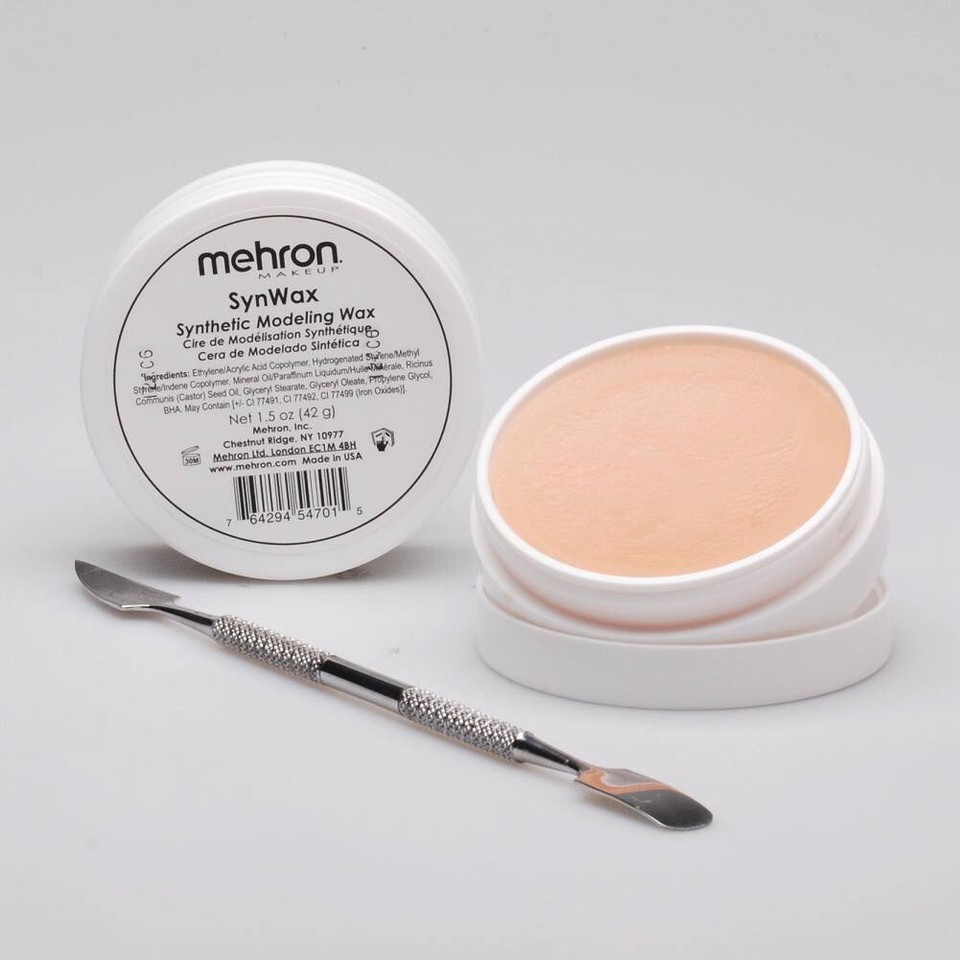 Mehron Synwax molding wax eyebrow block body face stage special effects ...