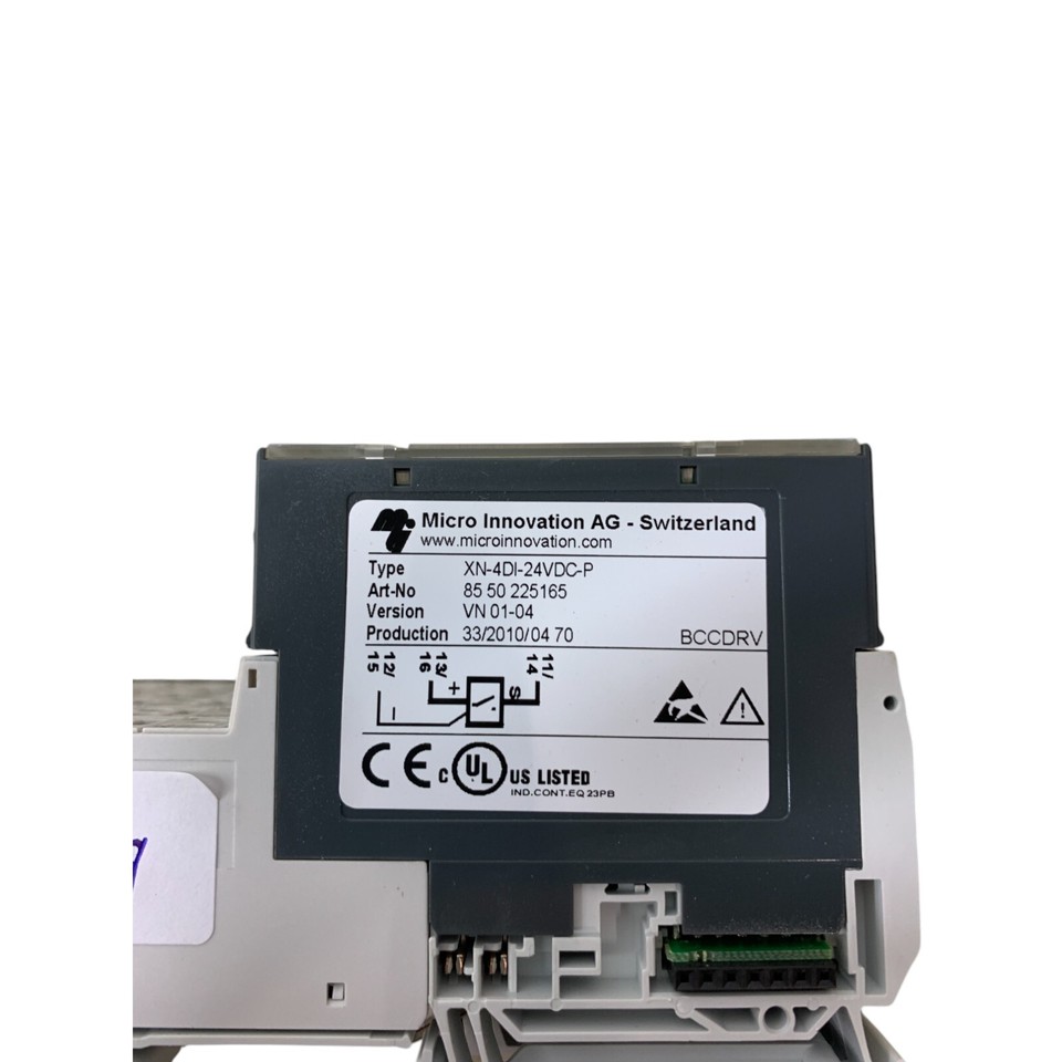 6 X Stk Set Micro Innovation XN-4DI-24VDC-P Digital Input Module 85 50 ...