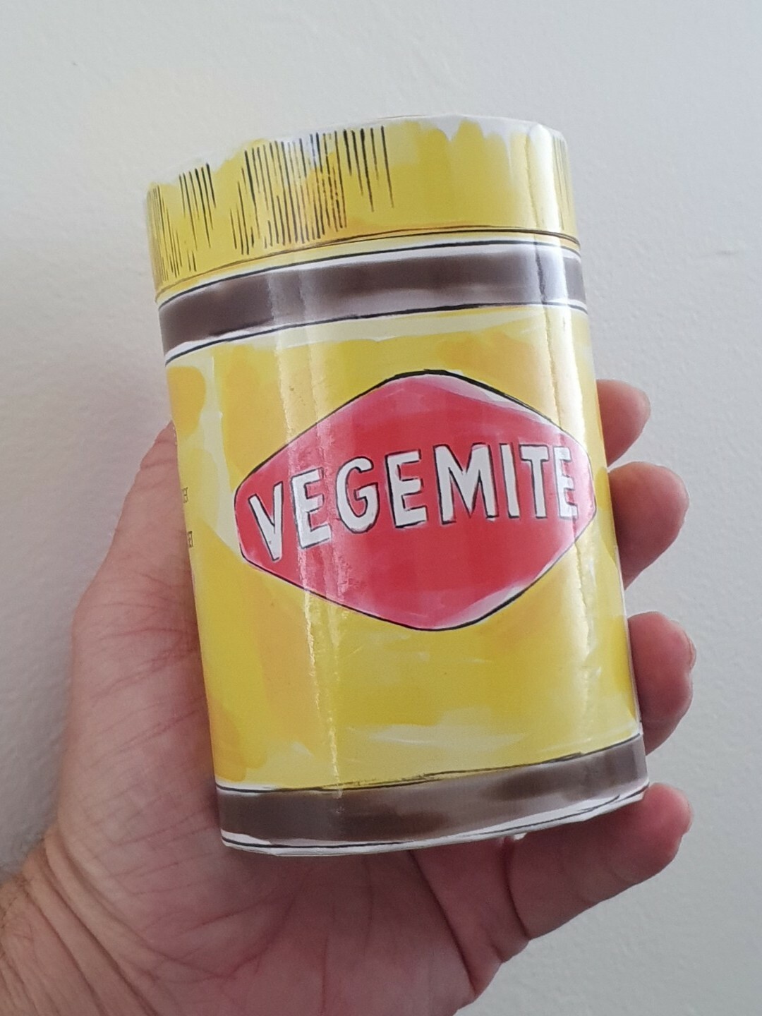 🔶️1x VINTAGE VEGEMITE CONTAINER PETER ALEXANDER COLLECTABLE AUSTRALIAN ...