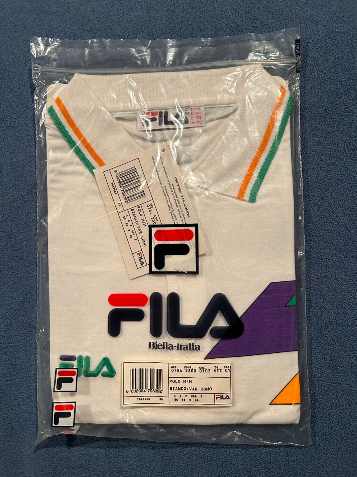 RARE Biella-Italia fila polo unopened with tags original 80's vintage ...