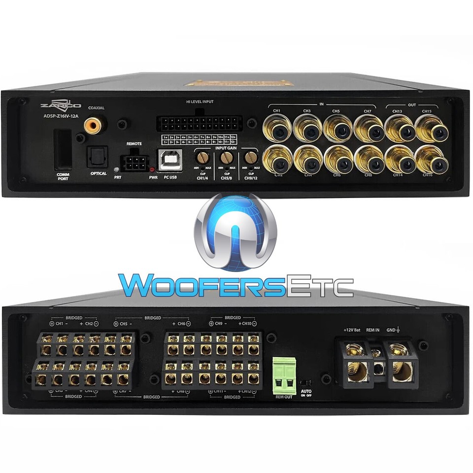 ZAPCO ADSP-Z16-IV-12A CAR AUDIO 16-CHANNEL DSP 12-CHANNEL x 120W ...