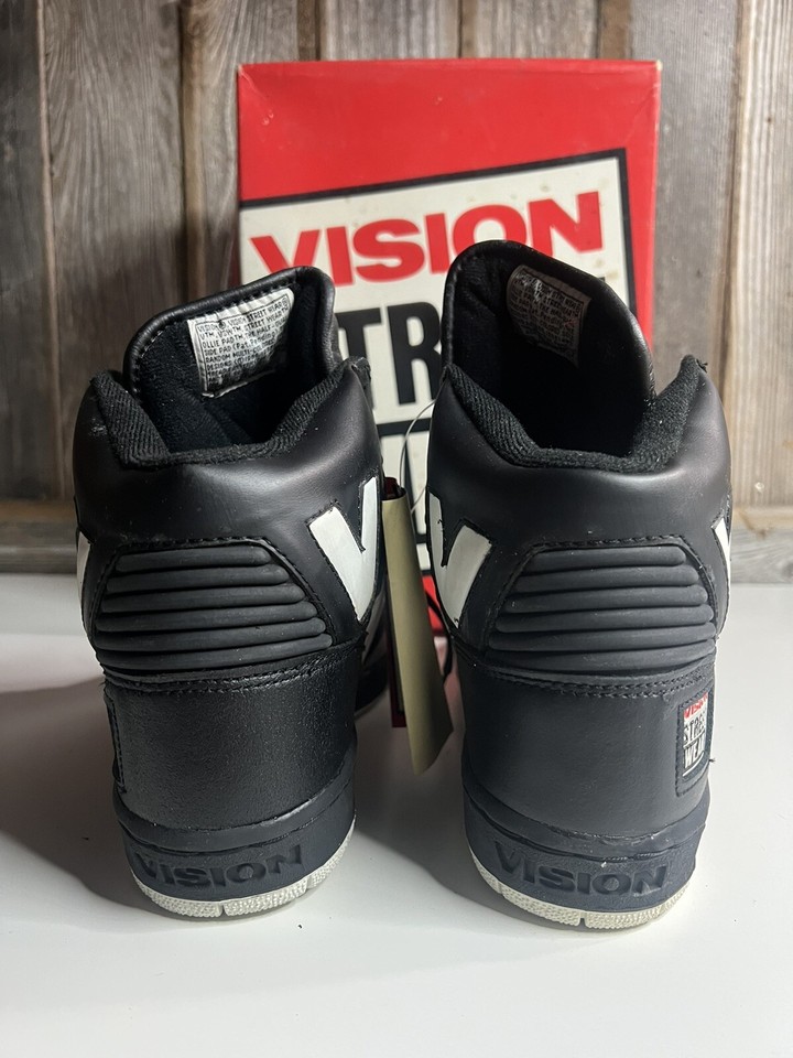 Vision Street Wear Men's Suede Hi Top Retro Skate Shoe SZ 5 1/2 1980's ...
