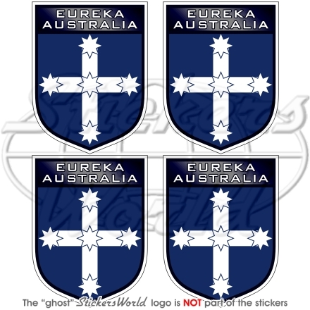 Australia EUREKA STOCKADE Shield 50mm Helmet Sticker x4 | eBay Australia