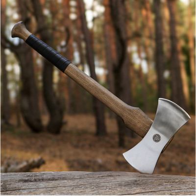 Double Bit Viking Axe Functional Dual Blade Camping and Chopping ...