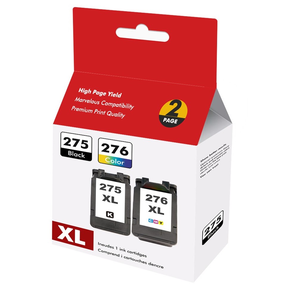 PG-275XL CL-276XL Ink Cartridge for Canon 275 PIXMA TS3522 TS3722 ...