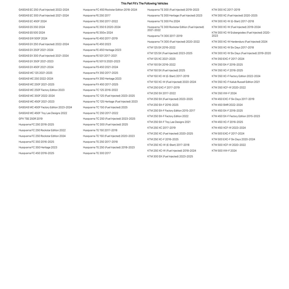 Tusk Brake Pedal Replacement Tip Black For HUSQVARNA FE 350 2017-2022 ...