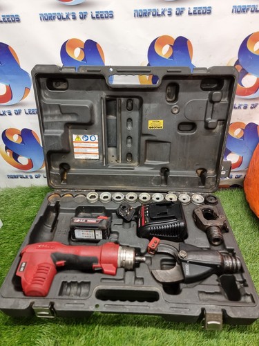 Ridgid RE 60 Electrical tool kit 18v Cable Cutter & Crimper 10 dies ...