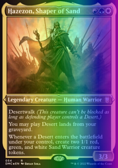 MTG Hazezon, Shaper of Sand (54/265) Dominaria United Commander NM FOIL ...