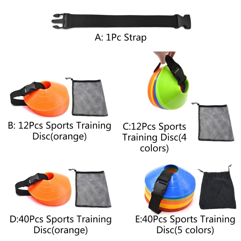 Soccer Cones Sports Disc Cones Agility Training Mark Disks Football ...