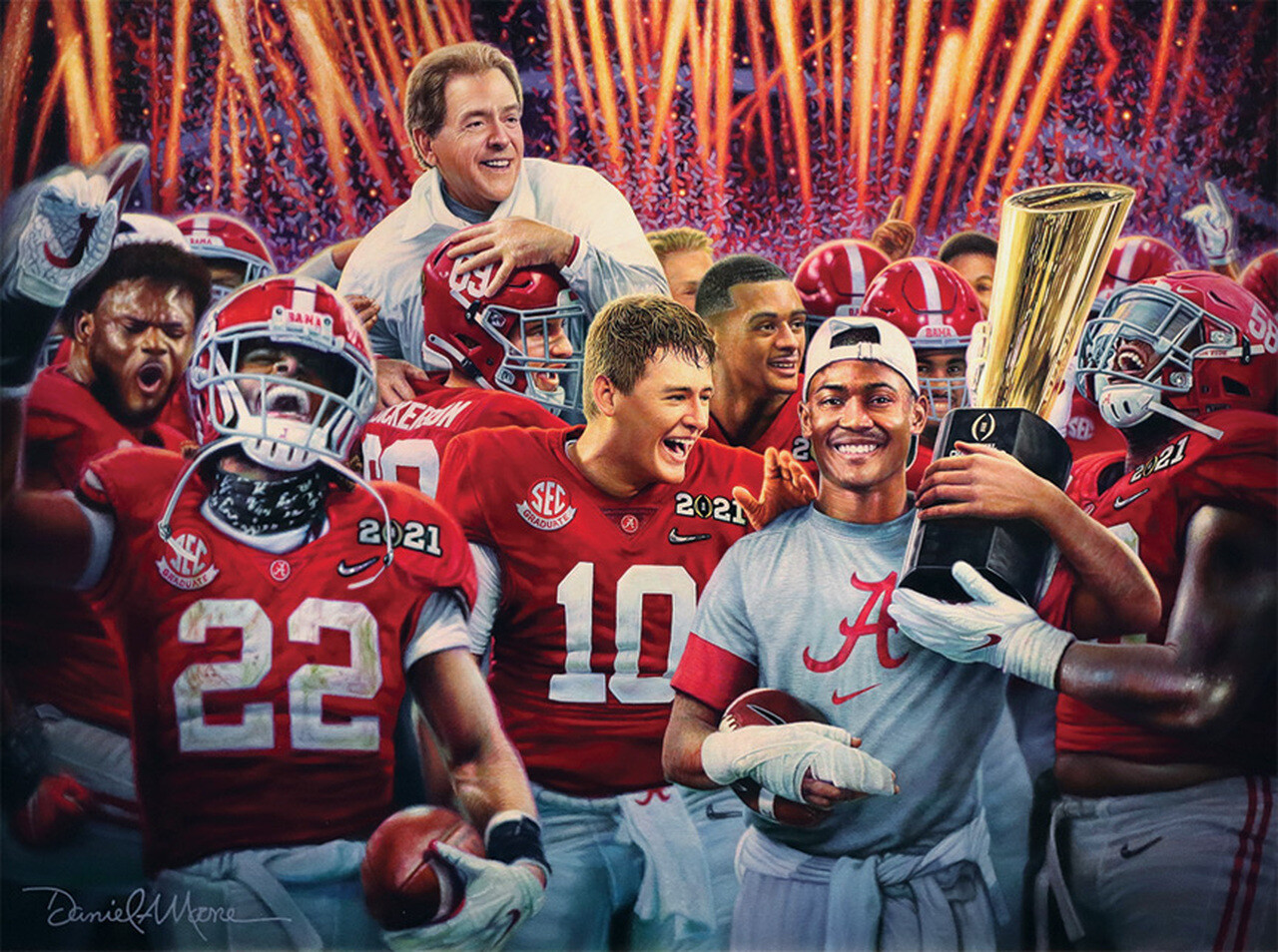 Alabama football 2020 National Champions "Unrivaled!" Museum Edition ...