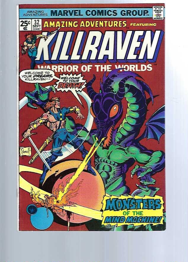 AMAZING ADVENTURES 32 - KILLRAVEN - 1970 SERIES - MARVEL COMICS | eBay