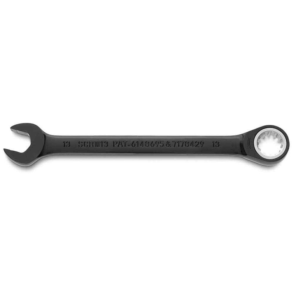 Proto 13mm Combination Wrench 15° Head Angle, 7" OAL, Steel, Black ...