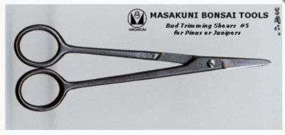 MASAKUNI Bonsai Tool [No.0005] Bud Trimming Shears Pines/ Junipers [60g ...