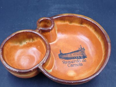 Recuerdo de Carnota Portugal Tourist Pottery Dipping Snack Tray | eBay