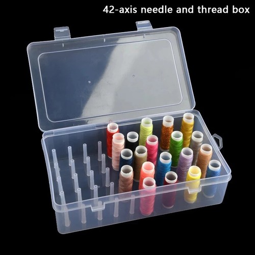 42-axis Sewing Thread Box, Bobbin Storage Box, Transparent Needle ...