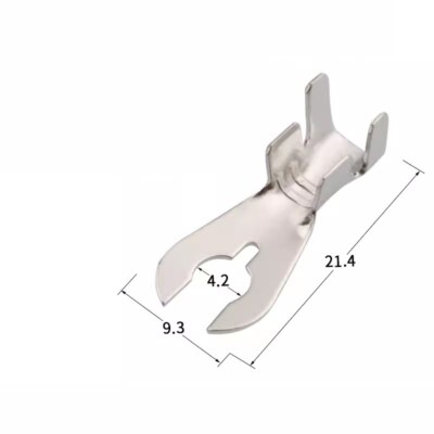 100pcs 4.2mm Crab foot fork shaped terminal U-shaped 10AWG NO.C | eBay