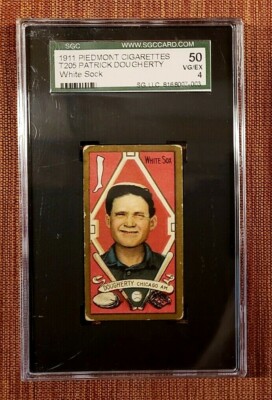 1911 T205 Gold Border #52 Patsy Dougherty Chicago White Sox Baseball ...