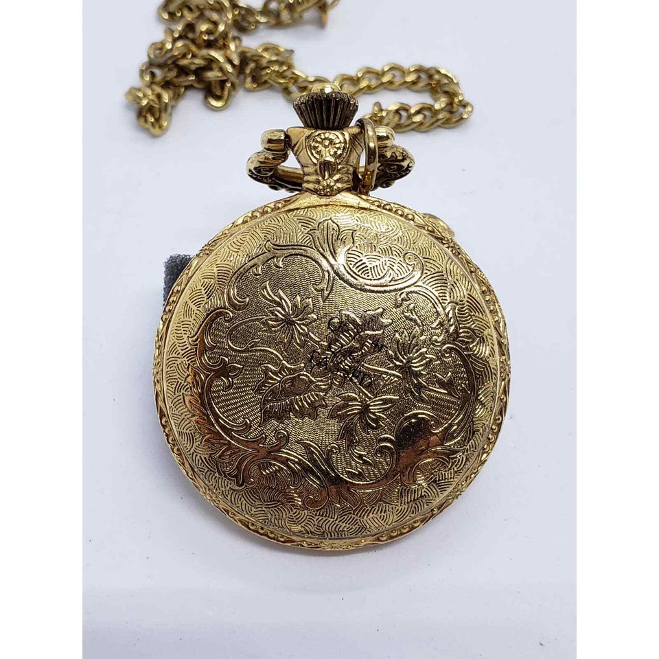 Watch it pocket watch. Eagle design on case front and face. Working ...
