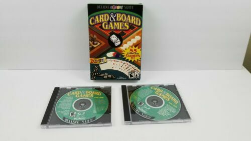 EGAMES Card + Board 55 Complete Games 2 CD Set PC S6 | eBay