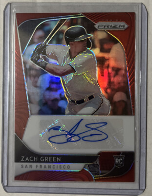 Zach Green 2020 Panini Prizm Red Wave /75 #RA-ZA Rookie Auto RC | eBay