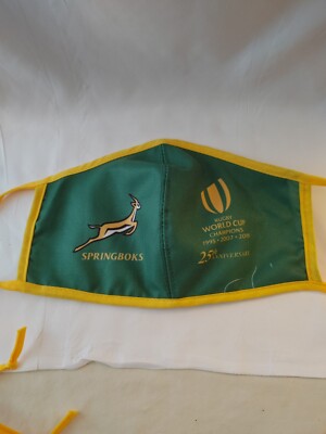 South Africa Springbok rugby face mask - NWOT | eBay UK