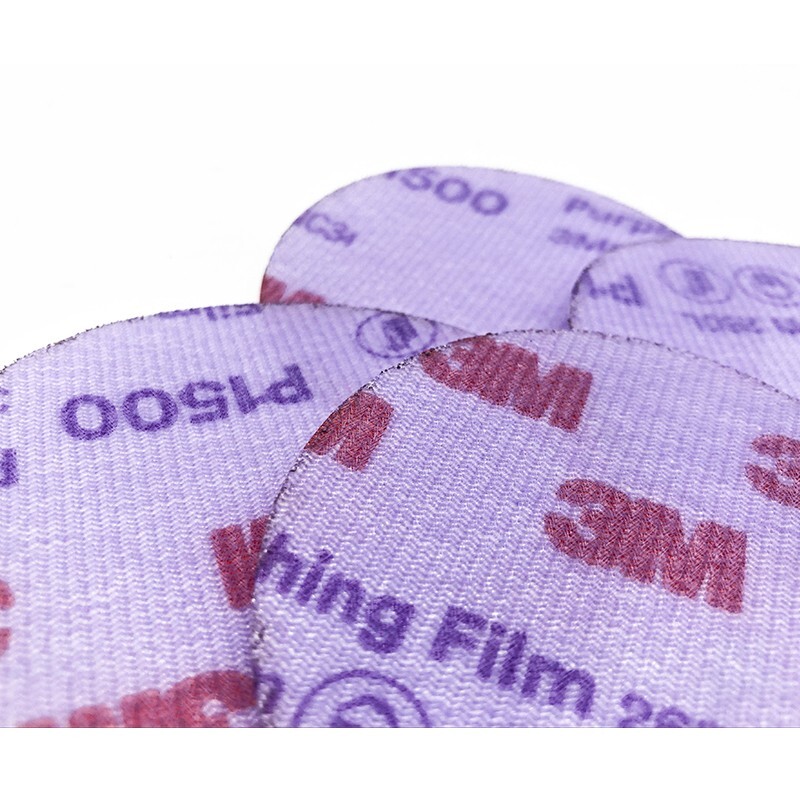 3M 30367 260L Hookit Purple Finishing Film Disc 3 inch P1500 Grit 50Pad ...