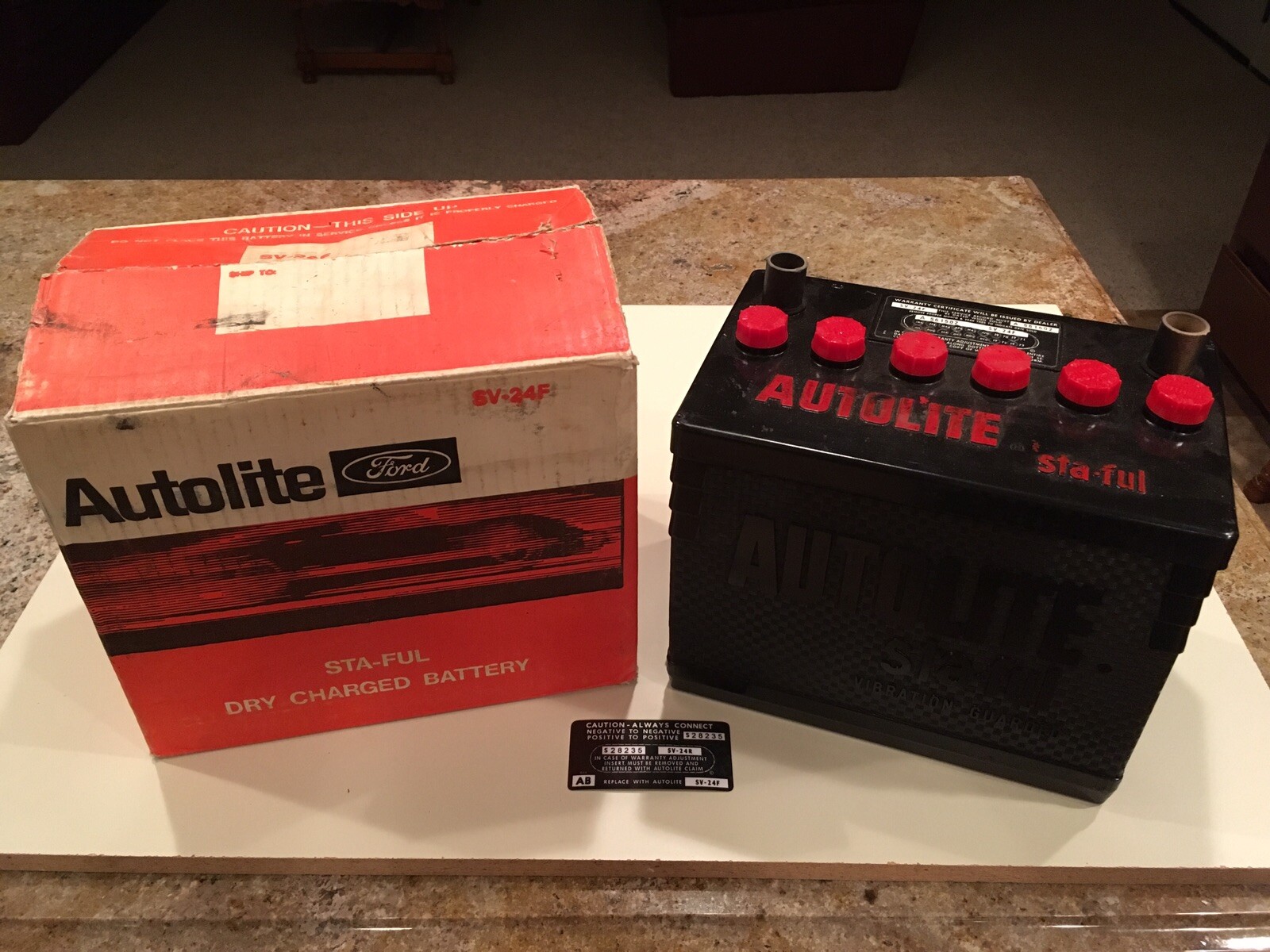 NOS 1969 1970 Mustang Group 24F Autolite Battery 69 70 Boss 302 Mach 1 ...