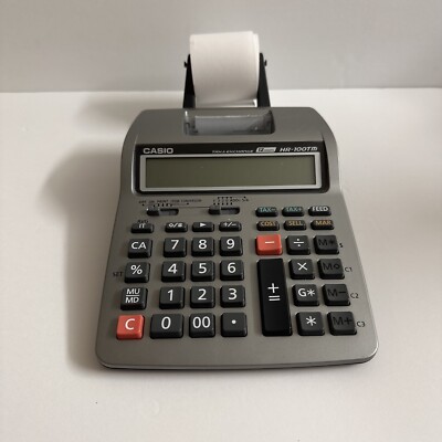 Casio HR-100TM Desktop Printing Calculator, Tax & Exchange, 12 Digits ...