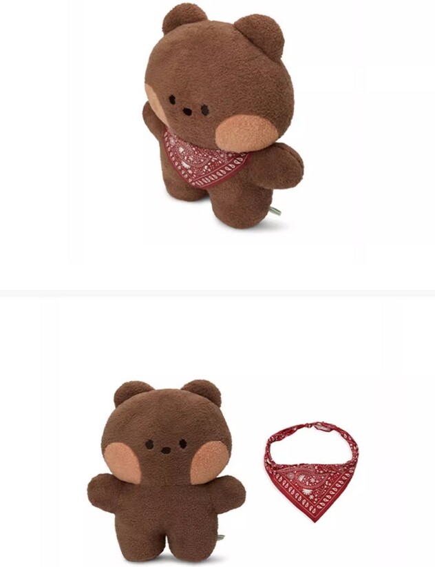 Line Friends Binini Cute Brown Bear 50cm Giant Minini Standing Doll ...