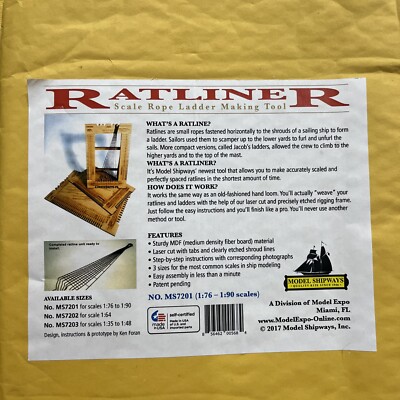 Model Shipways Ratliner Pre-Assembled | eBay