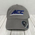 NCAA ACC Conference Hat Cap Strap Back Gray Embroidered College NWT | eBay