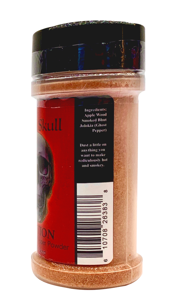 Smoked Ghost Pepper Powder Hot Spice Wicked Tickle Black Skull Chili ...