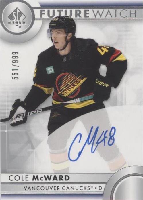 2023-24 Sp Authentic - Autographed Future Watch Cole McWard #167 /999 ...