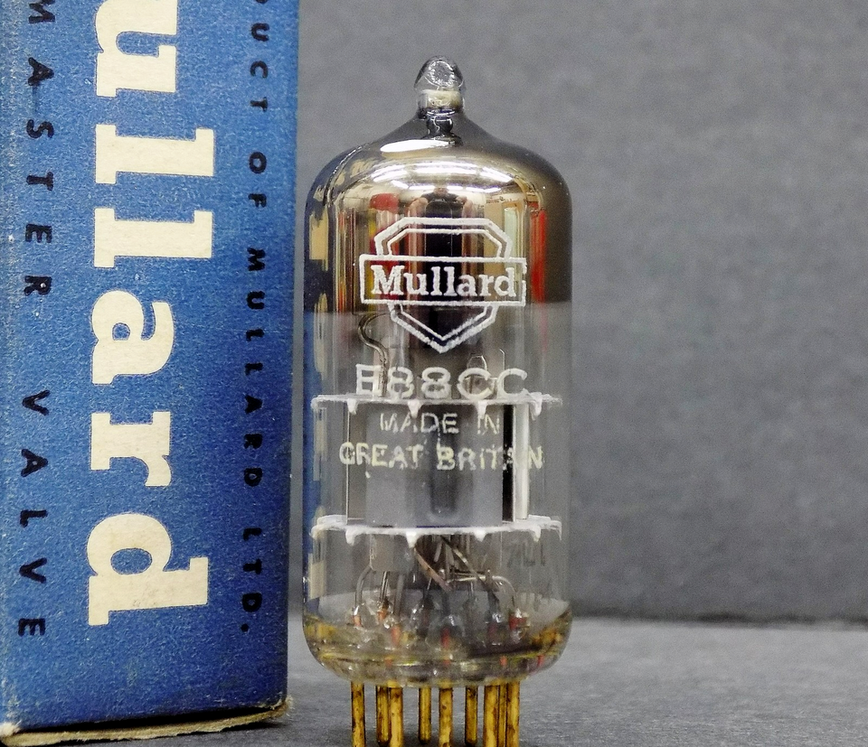 Clean, Strong & Balanced Vintage Mullard E88CC/6922 Gold Pin Vacuum ...