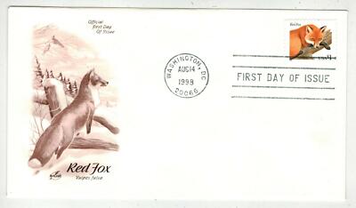 $1 RED FOX STAMP ANIMALS #3036 FDC Nice cachet First Day Issue | eBay