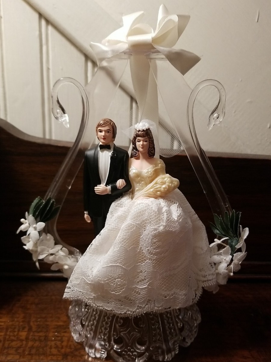 Vintage Wedding Cake Toppers Upcycled Vintage Cake Toppers My