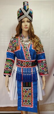 💥ON SALE💥New Beautiful Hmong Cos Blue Outfit. Sizes 36, 38, 40 ...