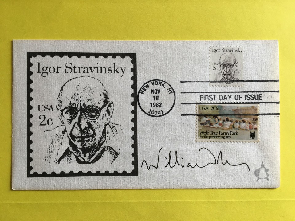 William Bolcom American Composer Signed ,Autographed, Postal Cover FDC ...