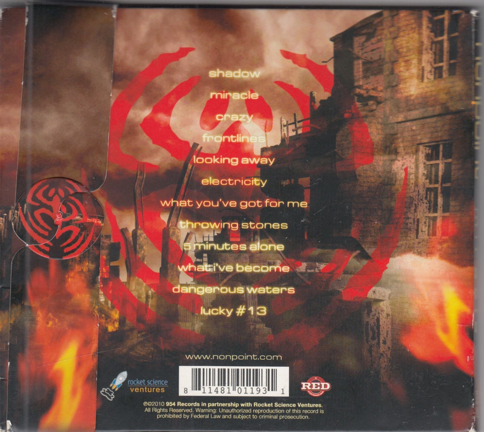 Nonpoint - Miracle (CD, May-2010, Rocket Science Ventures) 811481011931 ...