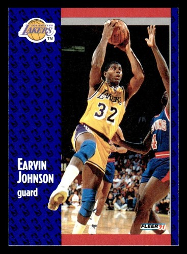 1991-92 Fleer #100 Earvin "Magic" Johnson NM+ QTY | eBay