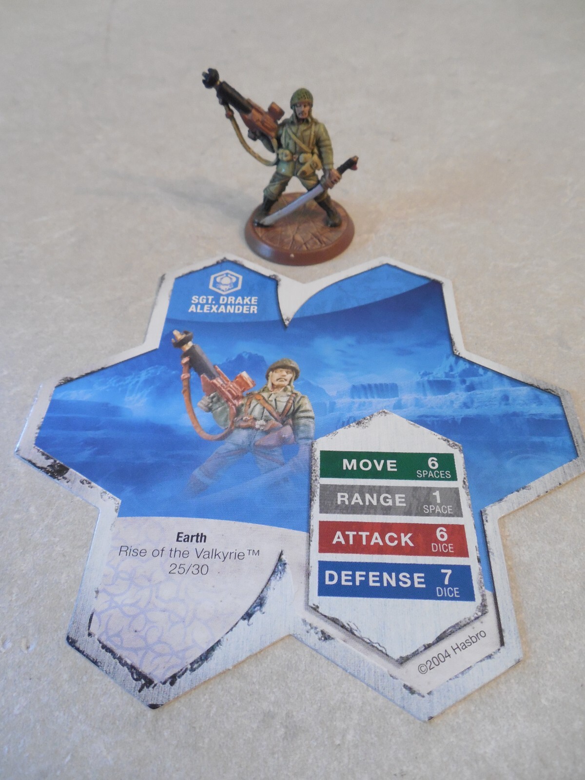 HEROSCAPE, SGT. DRAKE ALEXANDER, RISE OF THE VALKYRIE, FIGURE & CARD ...