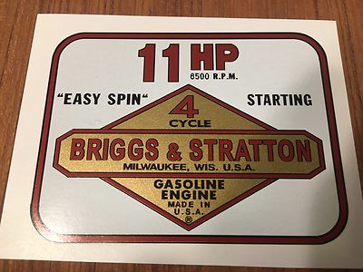 Briggs Stratton MTD 11-hp decal set Murray Ariens John Deere 111 | eBay